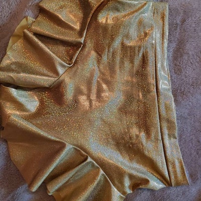 27 Colors Cheeky Ruffle Shorts High Waist Holographic Festival Party ...