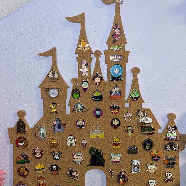 Disney Castle Pin Board, Disney Cork Board, Disney Gifts, Disney ...