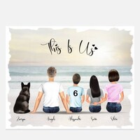 3 Best Friends Drawing Three Besties Print Friendship Poster 3 Best ...