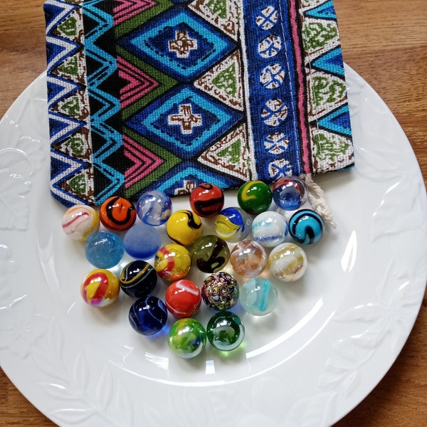 Collection of 6 X 16mm Pretty Flower Glass Marbles Handmade - Etsy