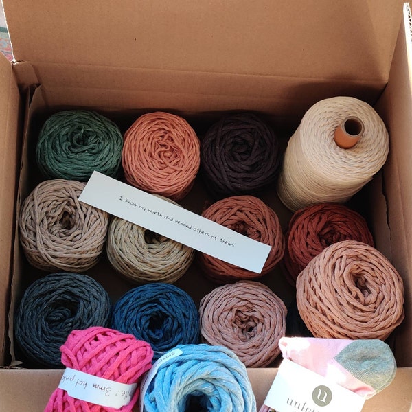 2mm Macrame String/6-pack Bulk String/colouful Warp Thread/cotton Warp ...