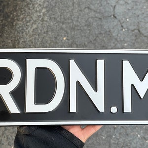 Custom Ukraine UA Embossed Mockup License Plate Name White - Etsy