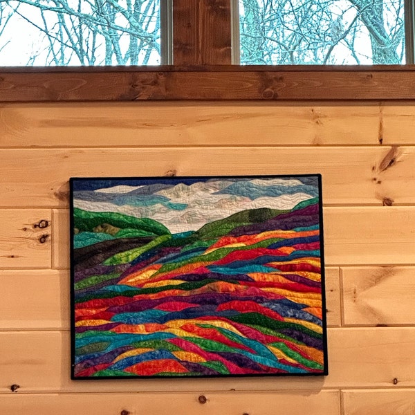 Mountain Landscape Quilt Tutorial. Instructions, Photographs & Pattern ...