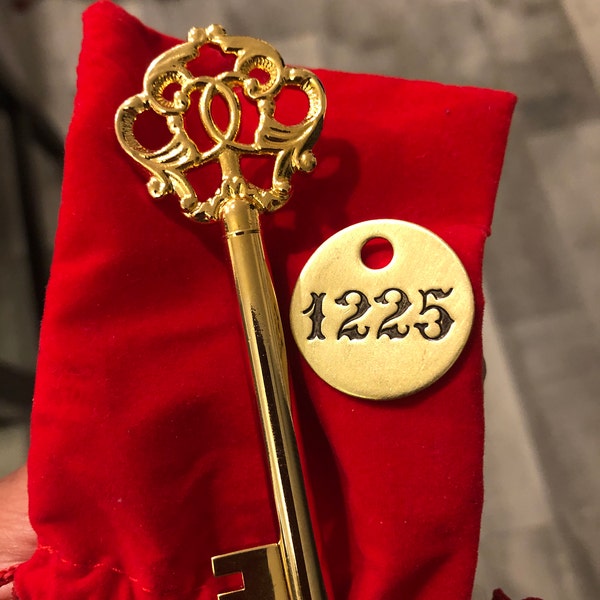 Custom Year or Date Tags - Hand Punched Brass and Metal Tag or Plate ...