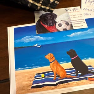 Halloween Black Lab Pumpkin Card From Original Black Lab Puppy Painting ...