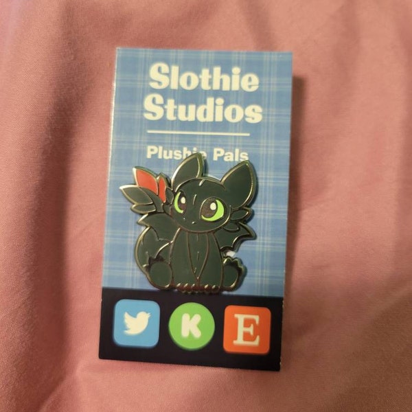 Night Fury Hard Enamel Pin, Toothless Hard Enamel Pin, Toothless Pin ...