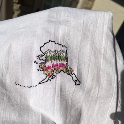 Alaska State Embroidery Pattern Instant Digital Download PDF Embroidery ...