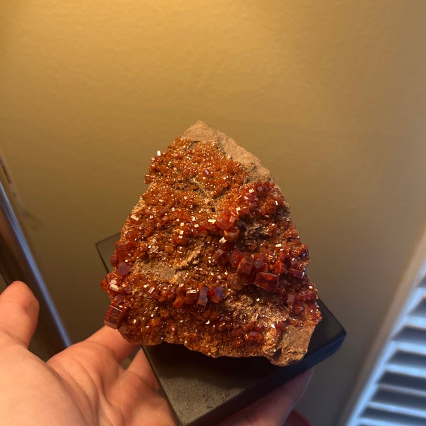 Red Calcite - 4 Lb 1 Oz (1850g) - Comes With a FREE Display Stand ...