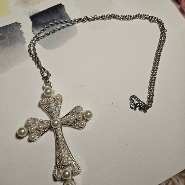 Gold - Catholic Pearl Wedding Unity Cord Rosary-like Lasso Cord With ...