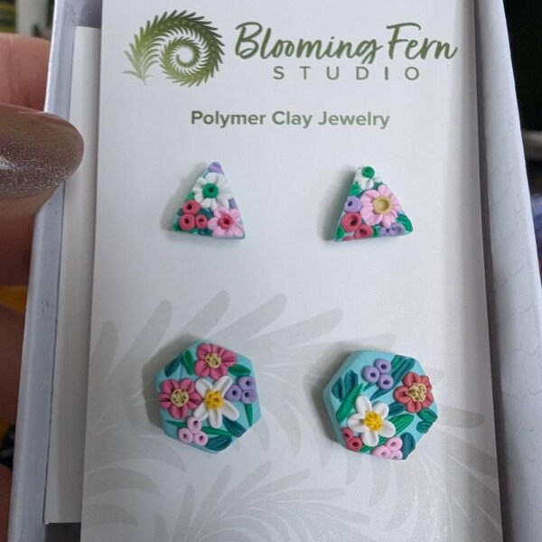 Ice Cream Cone Collection/ Ice Cream Earrings/ Ice Cream Studs/ Clay ...