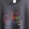 Nana Calligraphy Script Embroidery Design- Instant Email Delivery ...