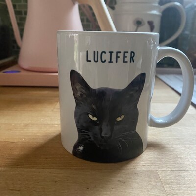 Custom Cat Mug Personalized Cat Mug With Photo & Name Custom Pet Mug ...