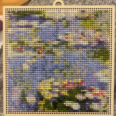 Mini Masterpiece Waterlilies by Claude Monet. P228 Miniature Art Cross ...