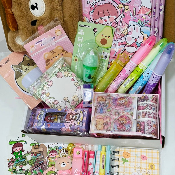 Deluxe Stationery Gift Box Bundle | Random Selected Notebooks, Washi ...