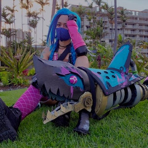 Jinx Arcane Fishbones Cosplay Blueprint and Instruction Guide PDF - Etsy
