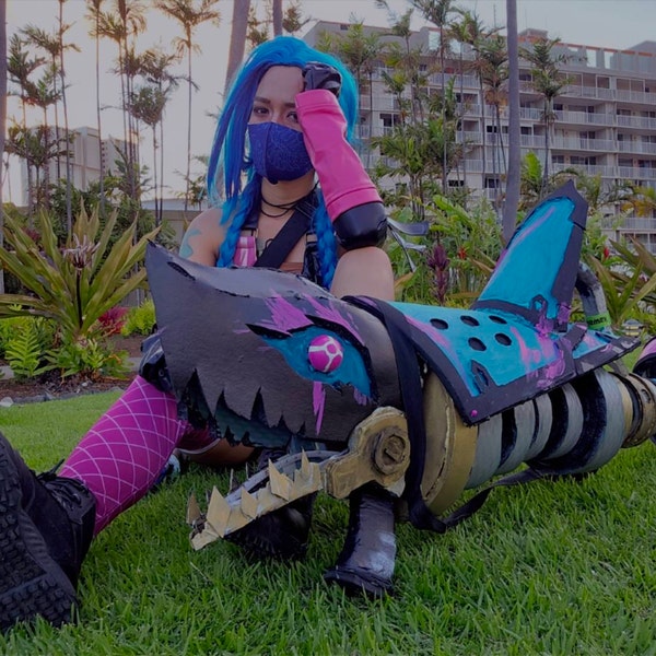 Jinx Arcane Fishbones Cosplay Blueprint and Instruction Guide (PDF) - Etsy