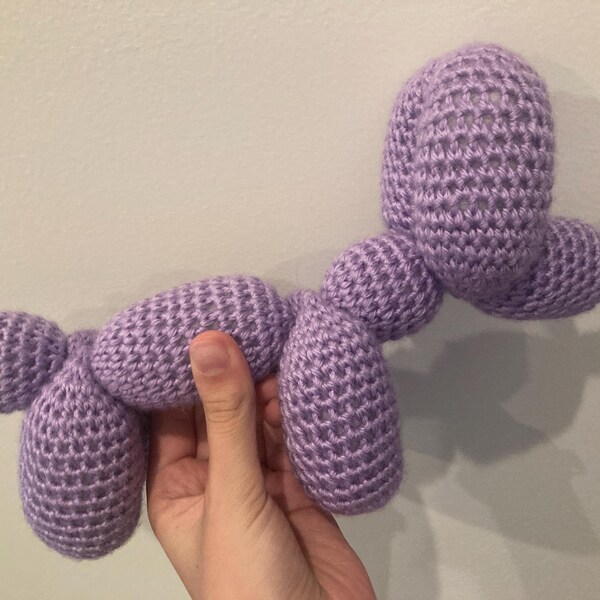 Balloon Animal Dog Crochet PATTERN ONLY Instant DOWNLOAD Puppy ...