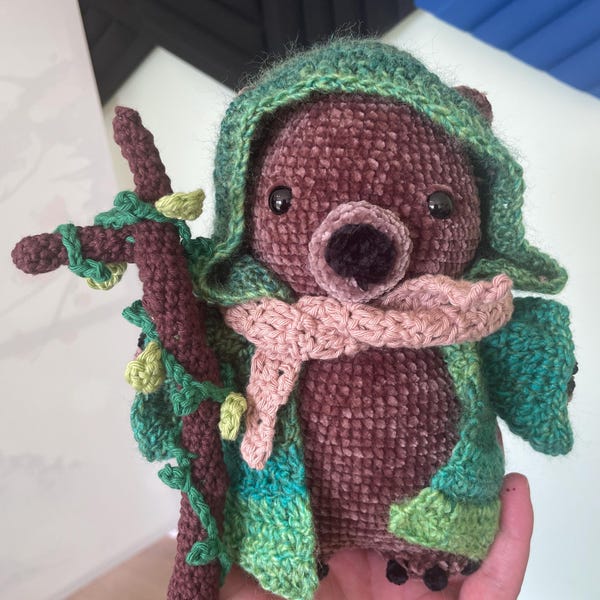 Druid Bear | PDF Crochet Amigurumi Pattern | Fantasy Plushie With ...