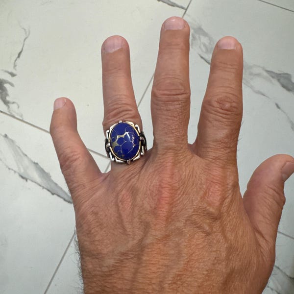 Men Silver Solomon Signet Ring, Prayer Box Secret Ring, King Solomon ...