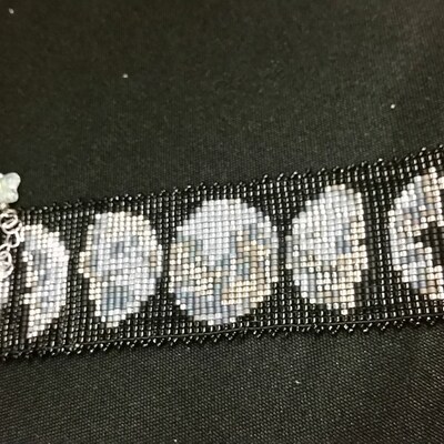 Moon Phases Pattern Loom Beading Bracelet Cuff Bead Pattern Miyuki ...