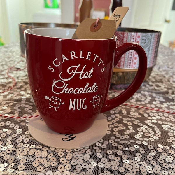 Personalized Hot Chocolate Mug, Family Mugs Personalized, Kids Hot ...