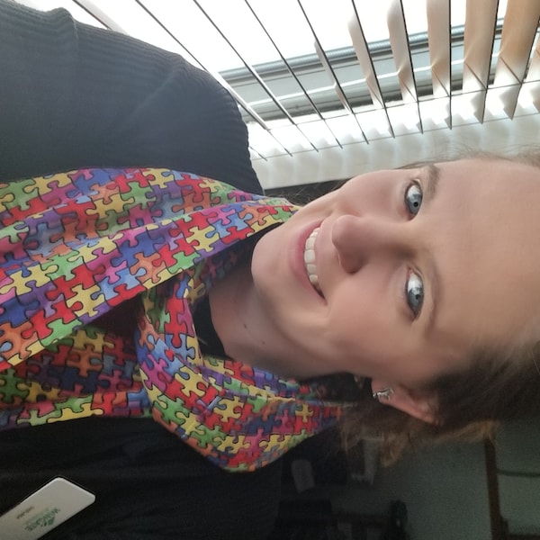 Autism Awareness Scarf Infinity Scarf Autism Scarf for Child & Mom ...