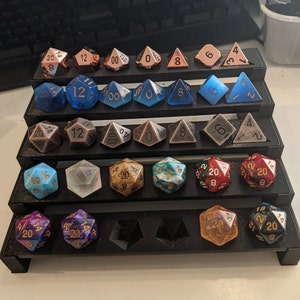 Dice Display Shelves for Dice Collectors With Well Behaving Dice ...