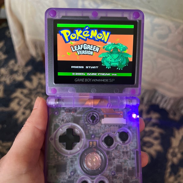 BMO “beemo” Custom Game Boy Advance Gba SP Uv Printed Face With IPS V2 ...