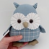 Owl Toy Sewing Pattern & Photo Tutorial, 6" Bird, Jointed Wings (PDF ...