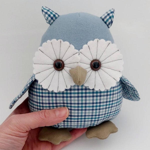 6" Owl PDF Sewing Pattern, Twinkle Owl Soft Toy Digital Download ...