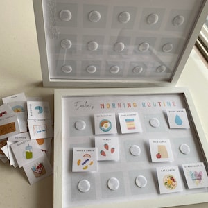 Daily Visual Routine Chart With Cards Morning Afternoon Evening ...