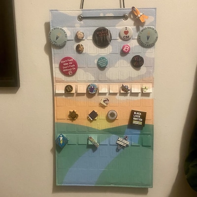 Enamel Pin Holder, Organizer and Display, Holds up to 96 Pins - Etsy