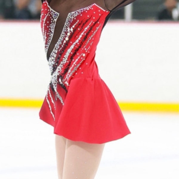 NEW Figure Skating Dress "nocturne", Black Ice Skate Dress, Black ...