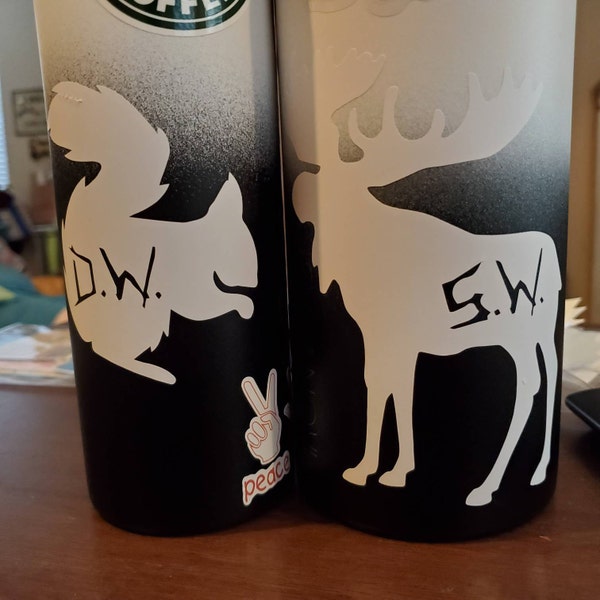 Sam and Dean Moose and Squirrel Vinyl Stickers - Etsy