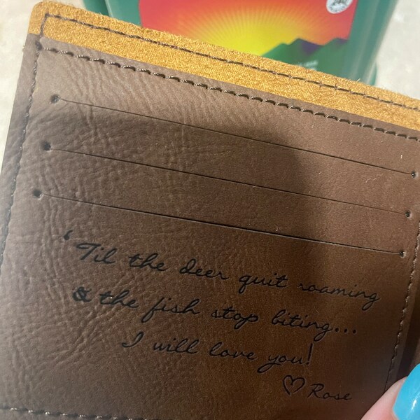 Hunter Gift | Hunting Gift | Mens Leather Wallet | Leather Wallet ...