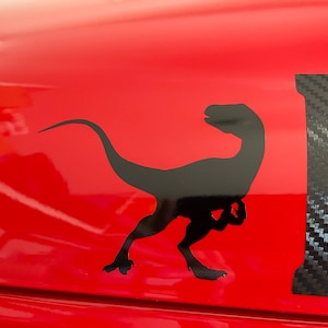 Dinosaur Velociraptor Decal, Dinosaur Vinyl Decal, Velociraptor ...