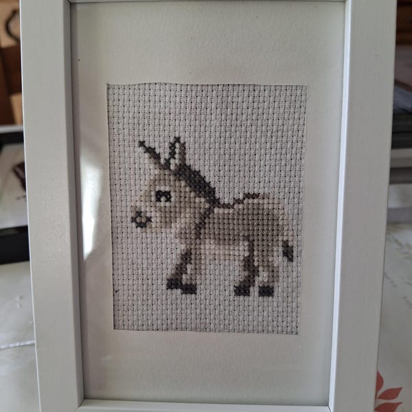 Donkey Cross Stitch Pattern PDF - Donkey Embroidery - Instand Download ...