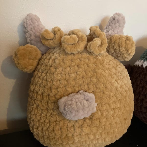 Crochet Deer Snuggler Pattern Deer Lovey Pattern Cute Animal Plushie ...