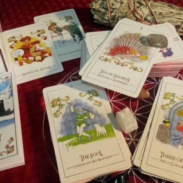 Tarot Lenormand Mystical Crescent Moon and Simplicity Rose Pin - Etsy