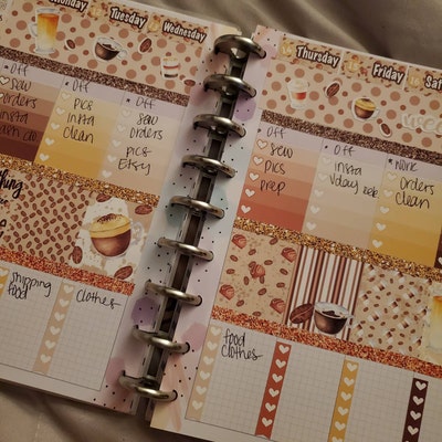 52 Week Savings Challenge Icon-sticker Sheet//daily Planner//happy ...