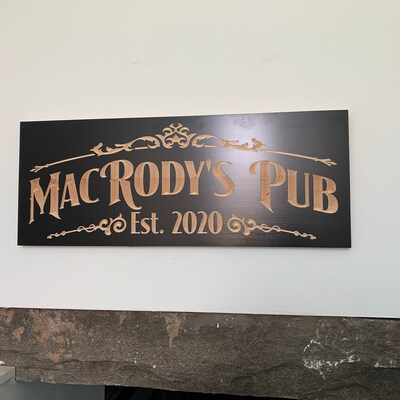 Custom Bar Sign Custom Pub Sign Craft Beer Sign Personalized Pub Sign ...