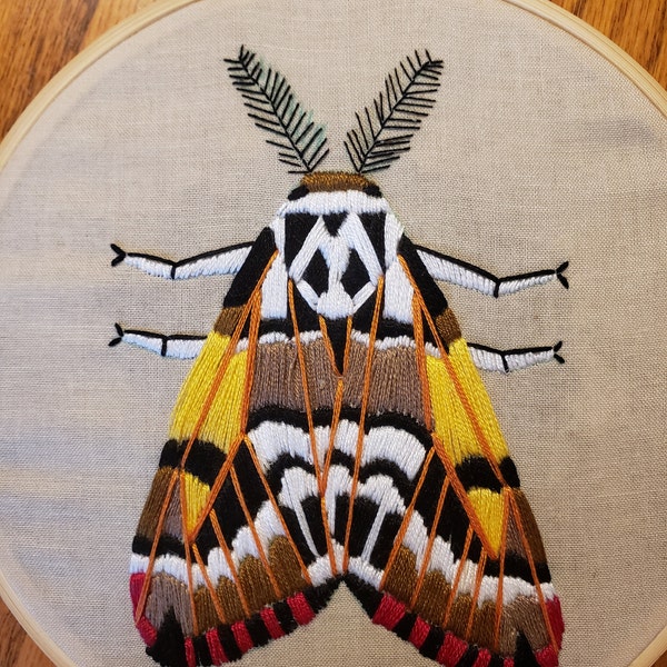 PDF Green Cicada Embroidery Pattern and Instructions Downloadable ...