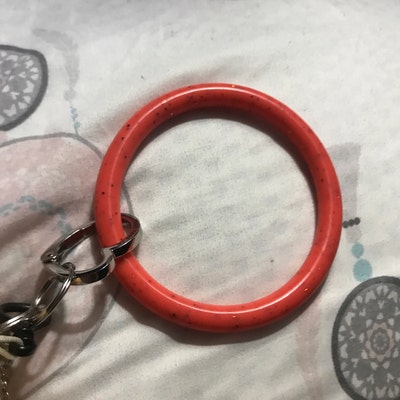 Keychain Bracelet Silicone Key Ring Key Loop Silicone Bangle Keychain ...