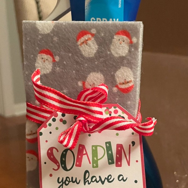 Soapin You Have a Merry Christmas Tags Holiday Soap Gift Appreciation ...