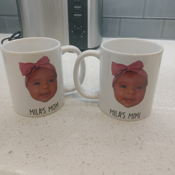 Baby Photo Gift, Baby Photo Mug, Custom Child Mug, Personalized Photo ...