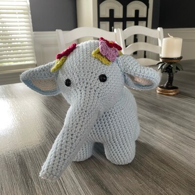 CROCHET PATTERN Ella the Garden Elelphant - Etsy