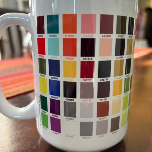 Colorful Mug, Hex Codes, RGB, Graphic Design, Gradient, Color Swatches ...