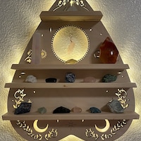 Coppermoon Black Moon Shelf, Moon Phase Shelves, Sun and Moon Shelves ...