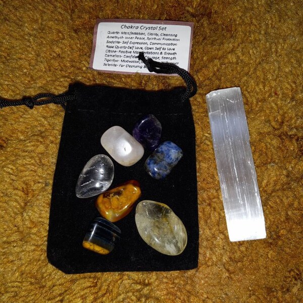 Mini Chakra Bag, Small Chakra Set, Beginners Chakra Set, Crystal Gift ...