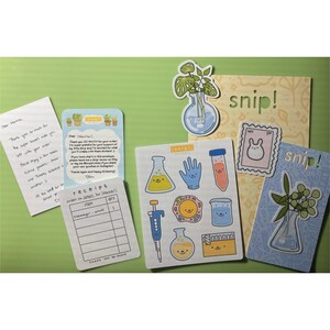 Science Lab Sticker Sheet Paper Stickers for Journal - Etsy